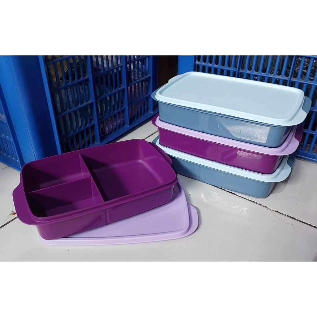 Jual TUPPERWARE Wadah Bekal Sekat 3 Cool Teen Lunch Box | Shopee Indonesia