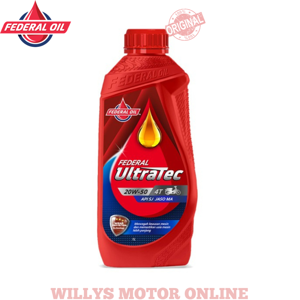 Jual Oli Federal Ultratech 20W-50 1L Bebek | Shopee Indonesia