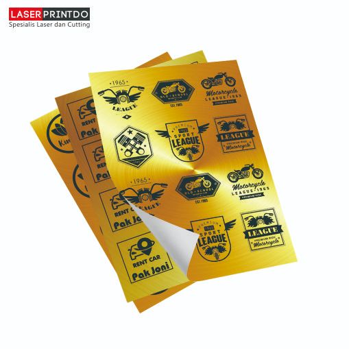 Jual LASERPRINTDO - Cetak Sticker Label Gold / Gold Emas / Print Custom ...