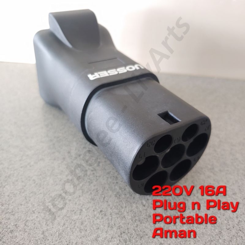 Jual Adapter SPKLU Vosser Converter Adaptor Charging Pile Sepeda Motor ...