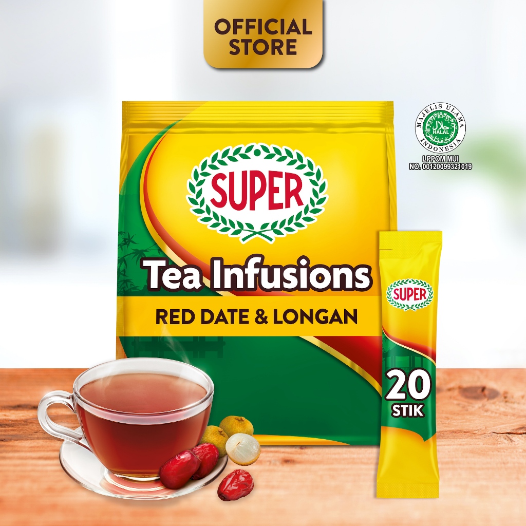 Jual SUPER Tea Infusions Red Date Longan Instant Tea, 20 sticks [HALAL ...