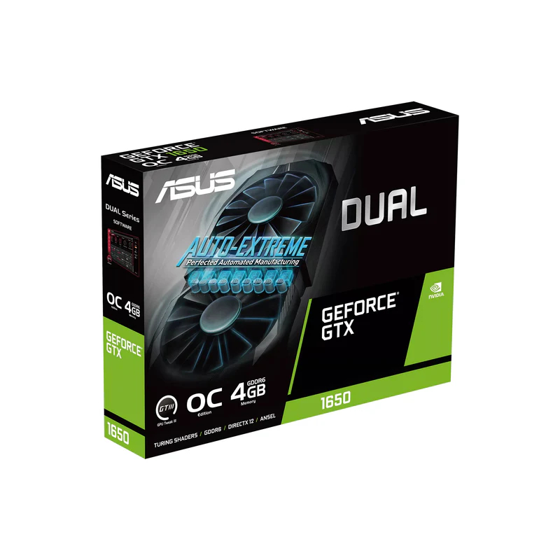 Jual VGA ASUS DUAL GTX 1650 4GB DDR6 DUAL OC | Shopee Indonesia
