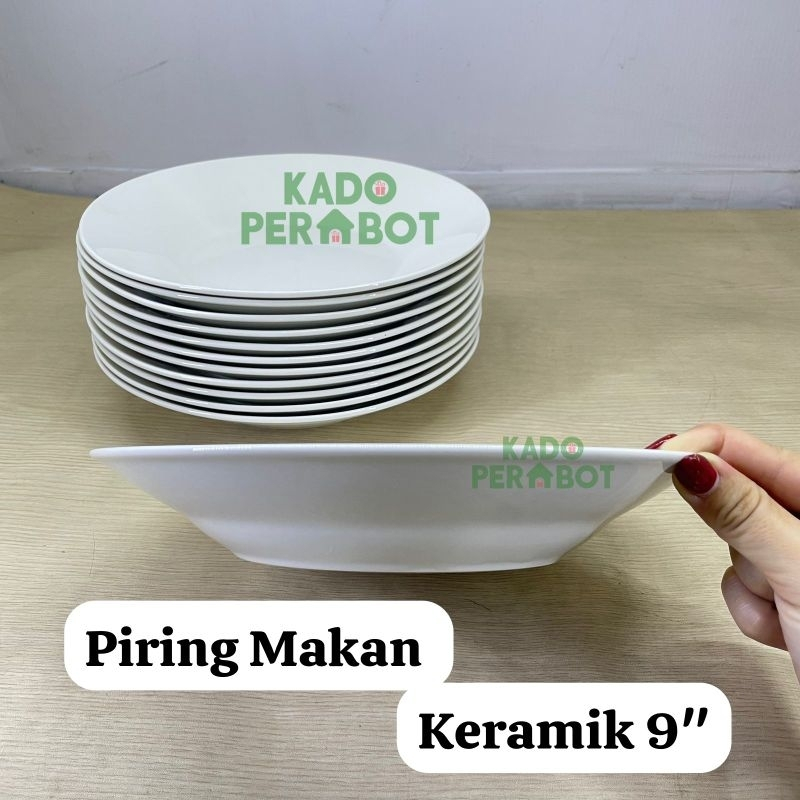 Jual Piring Makan Polos Keramik - Piringg Keramik - Piring Polos ...