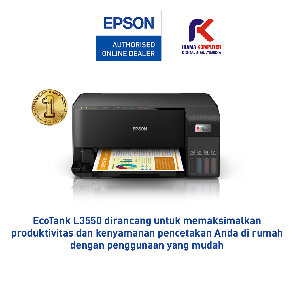 Jual Printer Epson L3550 Multifungsi Print Scan Copy Wireless | Shopee Indonesia