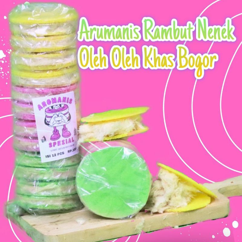 Jual Arum Manis Rambut Nenek Oleh Oleh Khas Bogor || Harum Manis Gulali ...