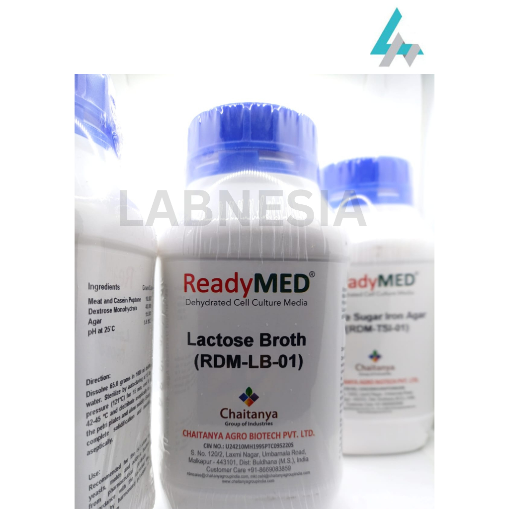 Jual Media Lactose Broth Base | ReadyMED, RDM-LB-O1, 500 gram | Shopee ...