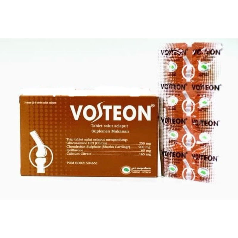 Jual Vosteon strip 6 tablet ( suplemen sendi sakit & kaku ) | Shopee ...