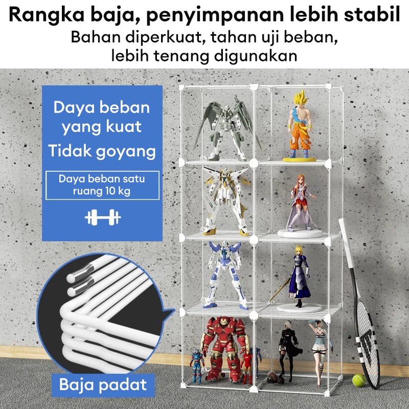 Jual HOHome SERBAGUNA Transparant Lemari Pajang/ Lemari hias /Rak ...
