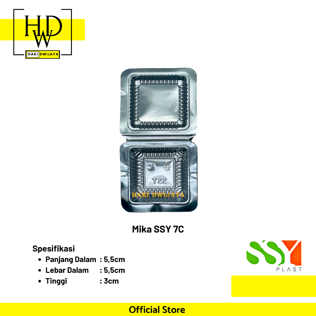 Jual [100Pcs] Mika Makanan dan Kue / Box Mika Plastik SSY 7C | Shopee ...