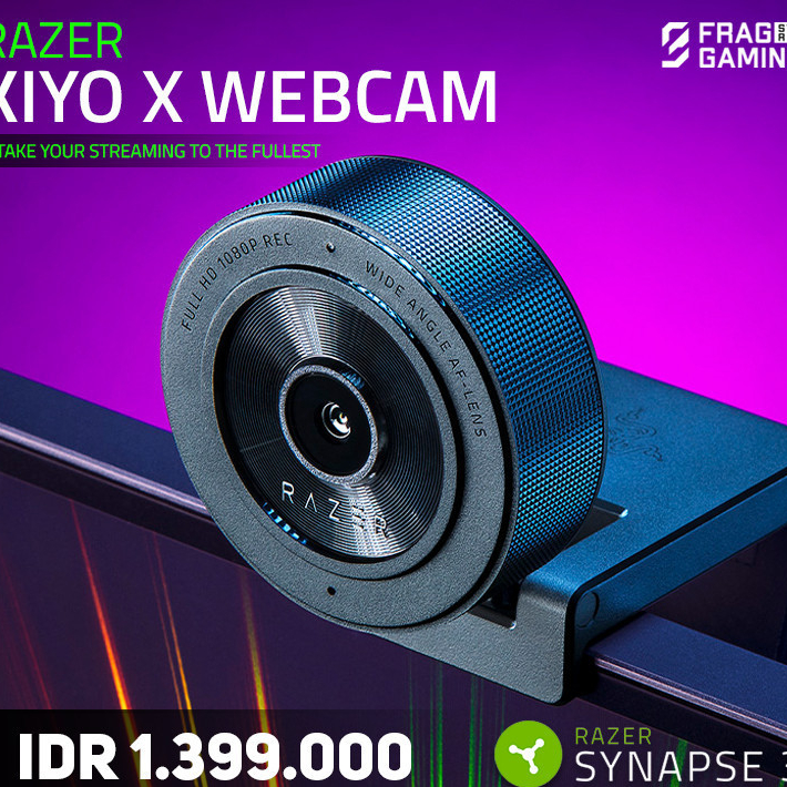 Jual Razer Kiyo X Streaming Gaming Webcam - FULL HD | Shopee Indonesia