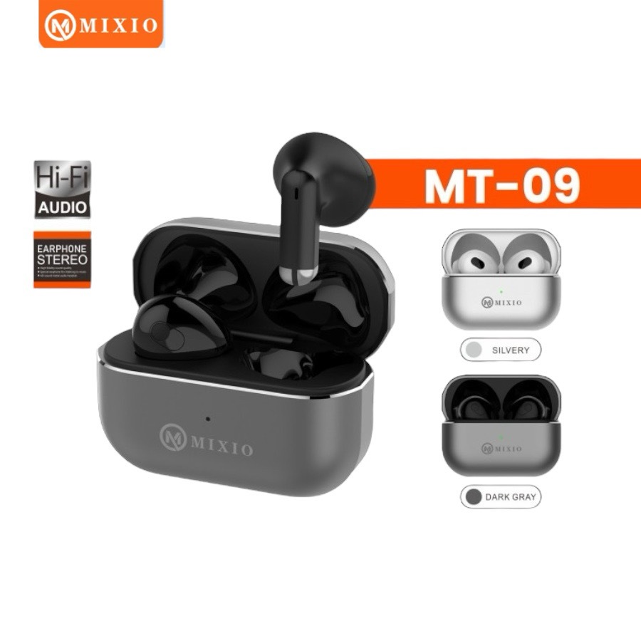 Jual MIXIO MT-09 METAL PREMIUM TWS MINI EARBUDS WIRELESS BLUETOOTH ...