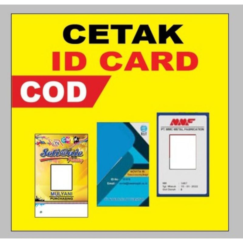 Jual Id Card, Prind Id Card, name tag, print pvc | Shopee Indonesia