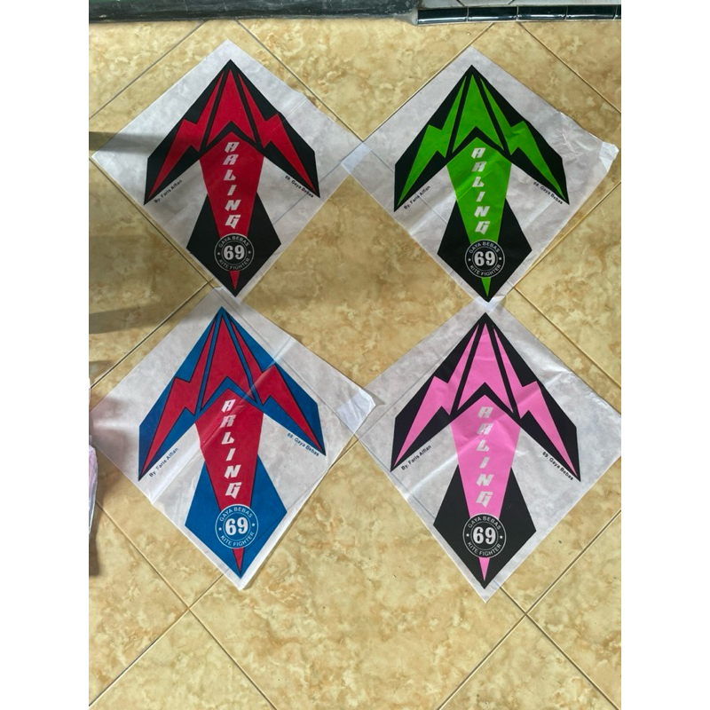 Jual Kertas layangan 2 warna, layangan sablon | Shopee Indonesia