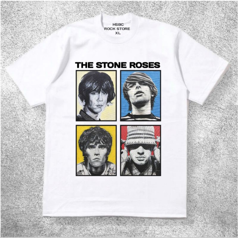 Jual Tshirt band Stone roses She bangs the drums Premium catton 24s ...