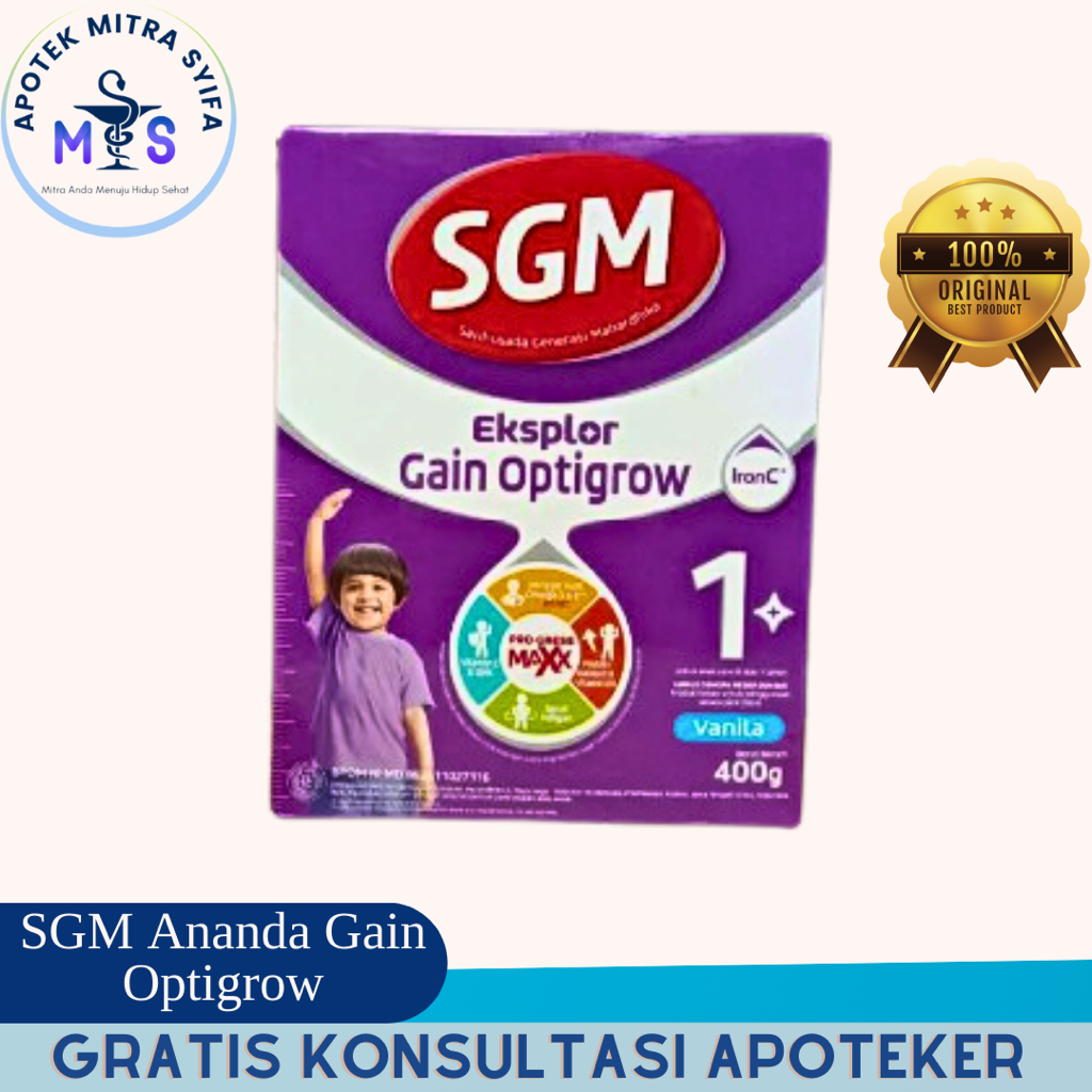 Jual Susu SGM Eksplor Gain Optigrow 1 Plus 400gr | Shopee Indonesia