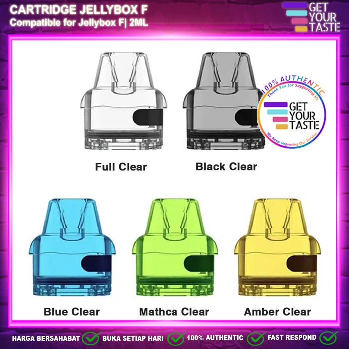 Jual Cartridge Jellybox F 2ML Empty Pod Jelly Box Replacement Authentic ...