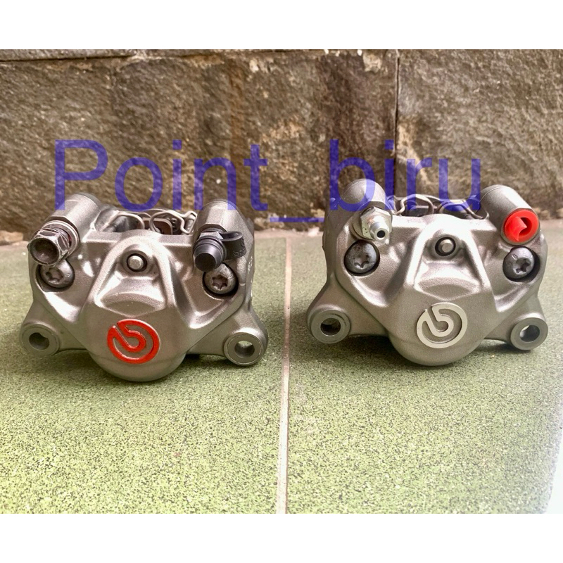 Jual kaliper brembo 2 Piston ( Grey red logo ) 100% original | Shopee Indonesia