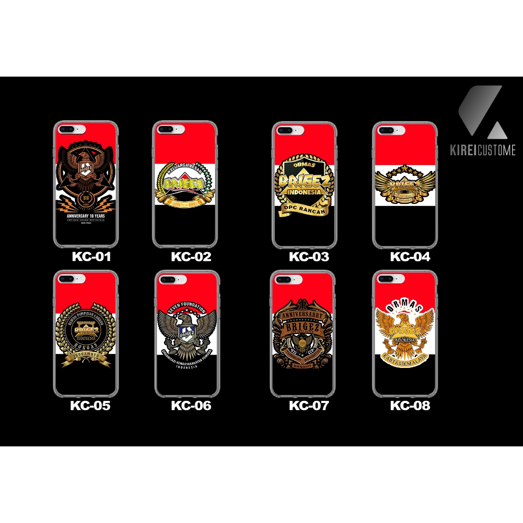 Jual CASING HP BRIGEZ MERAH PUTIH HITAM PREMIUM | Shopee Indonesia