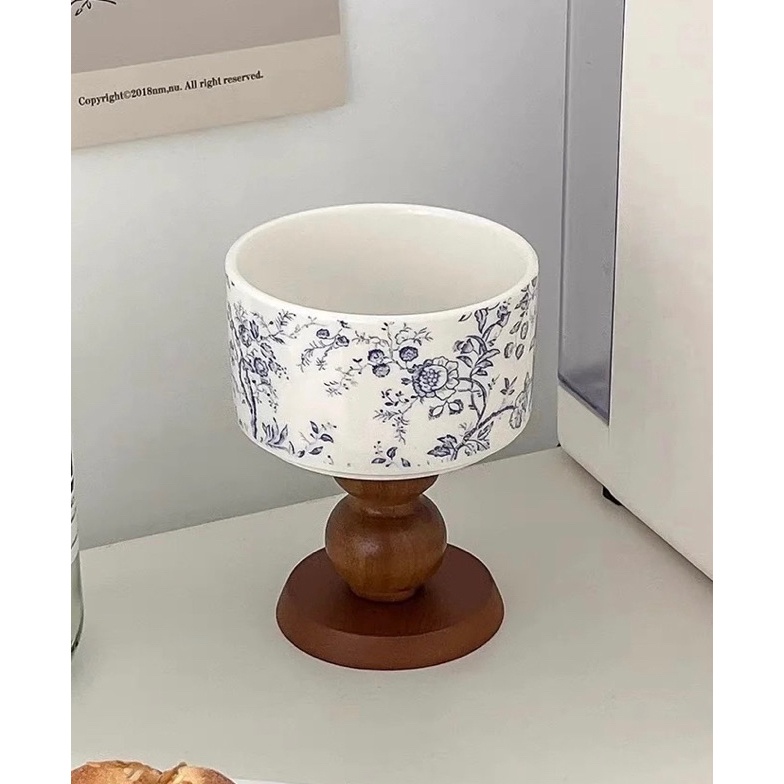 Jual KODE R16W Tier Bunga Keramik Porcelain China Handle KayuVas ...