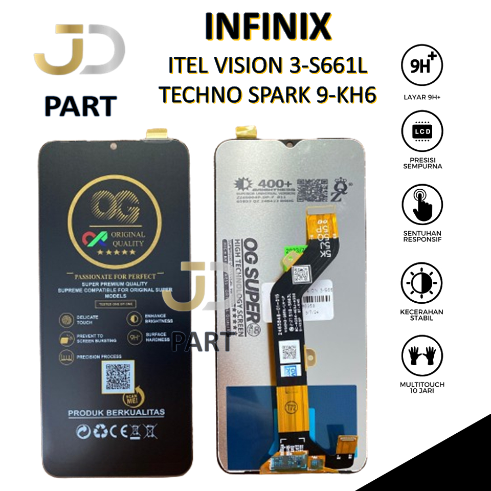 Jual LCD INFINIX ITEL VISION 3-S661L / S661LN / S661LP / TECHNO SPARK 9 ...