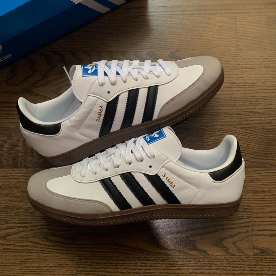 Jual New Addas Samba Orginal 100% Cewek Sekolah Putih Hitam Cowok-Cewek ...