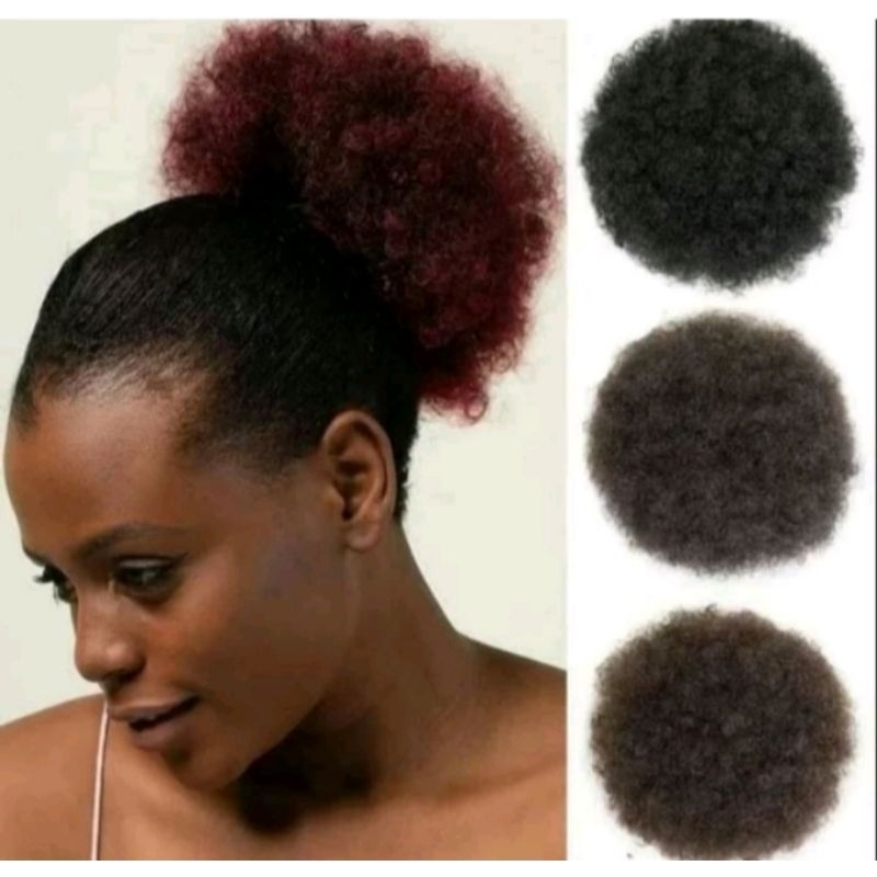 Jual konde kribo kriting/sanggul wig kribo/Cepol kribo | Shopee Indonesia