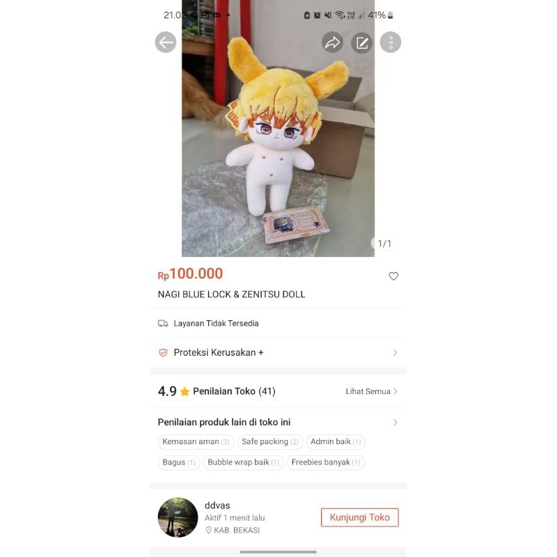 Jual NAGI BLUE LOCK & ZENITSU DOLL | Shopee Indonesia