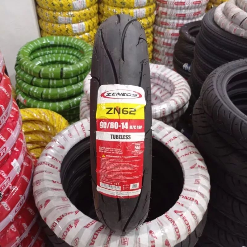 Jual Ban Zeneos 90/80-14 ZN62 Tubeless | Shopee Indonesia