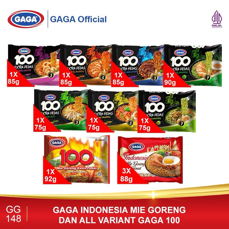 Jual Mie GAGA 100 Mie Goreng Mie Rebus All Varian | Shopee Indonesia