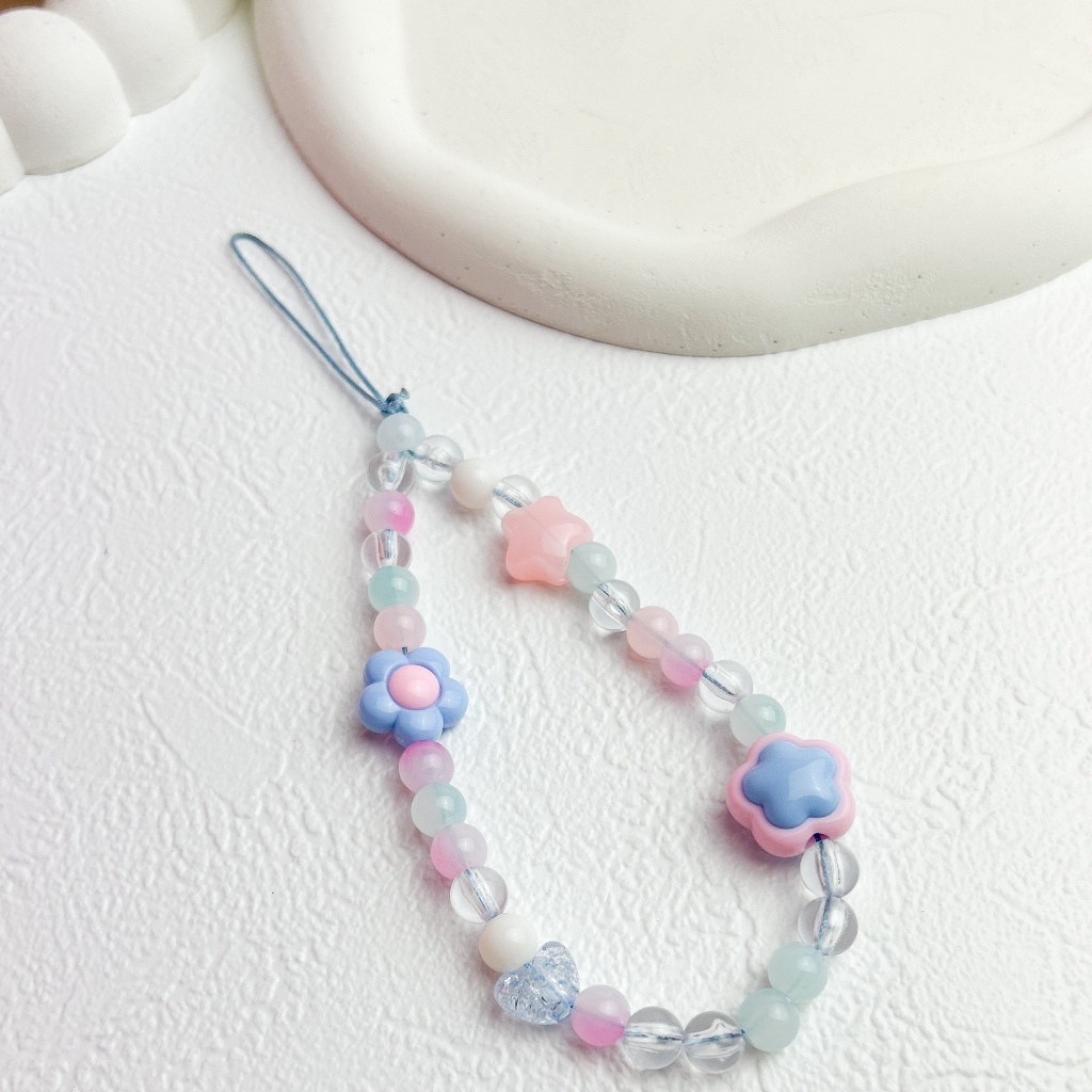 Jual PHONE STRAP BEADS KRISTAL HP TALI HP GELANG BRACELET KOREA ...