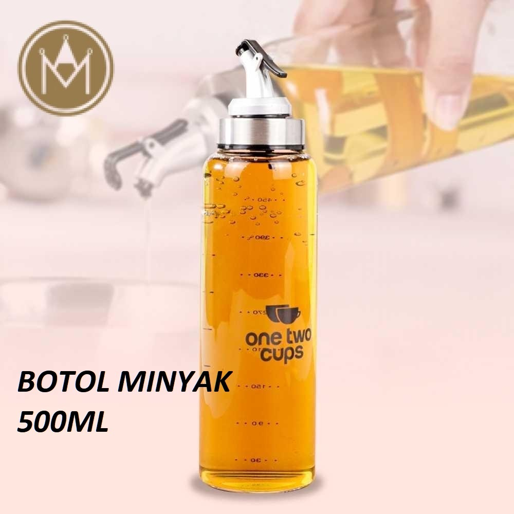 Jual Botol Minyak 500ML Olive Oil - CW199 Botol Minyak Goreng Kaca ...