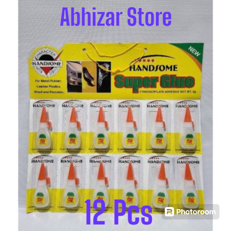 Jual ( 12pcs )Lem power Lem renceng lem botol tube 1 renceng Termurah ...