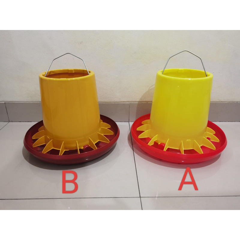 Jual super feeder putar tempat alat pakan ayam kandang ternak ayam mangkuk mangkok feeder ...
