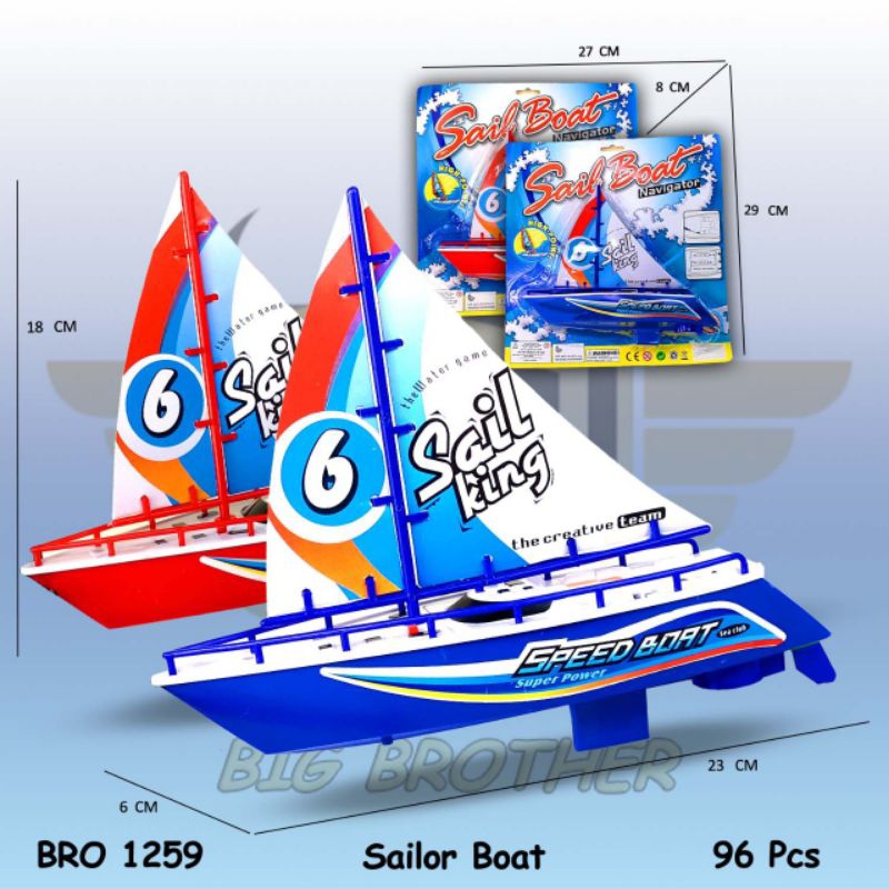 Jual Mainan Anak Perahu Otok Otok Layar Selancar Kapal Kapalan Laut ...