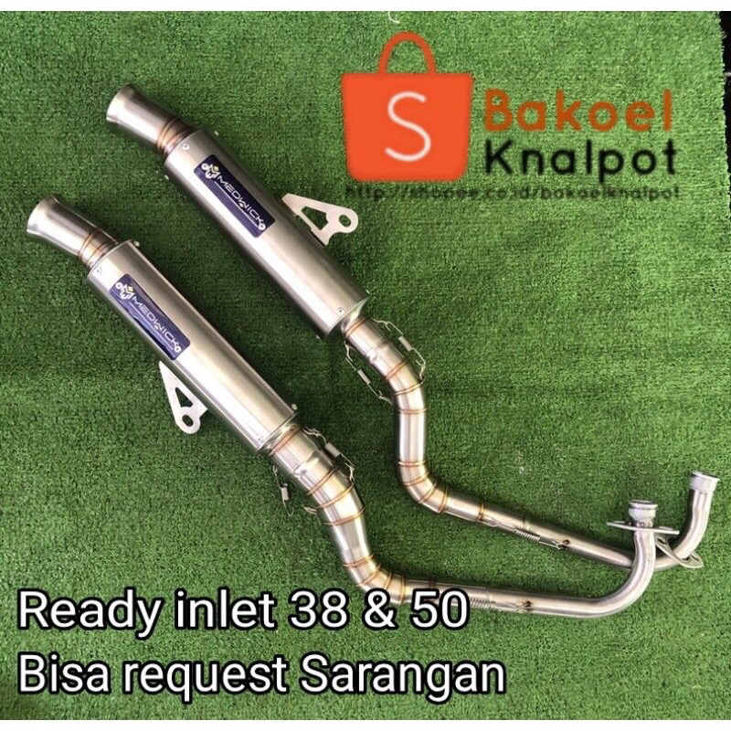 Jual Medwick knalpot samlong inlet 38-50 mm panjang 25cm sarangan full ...