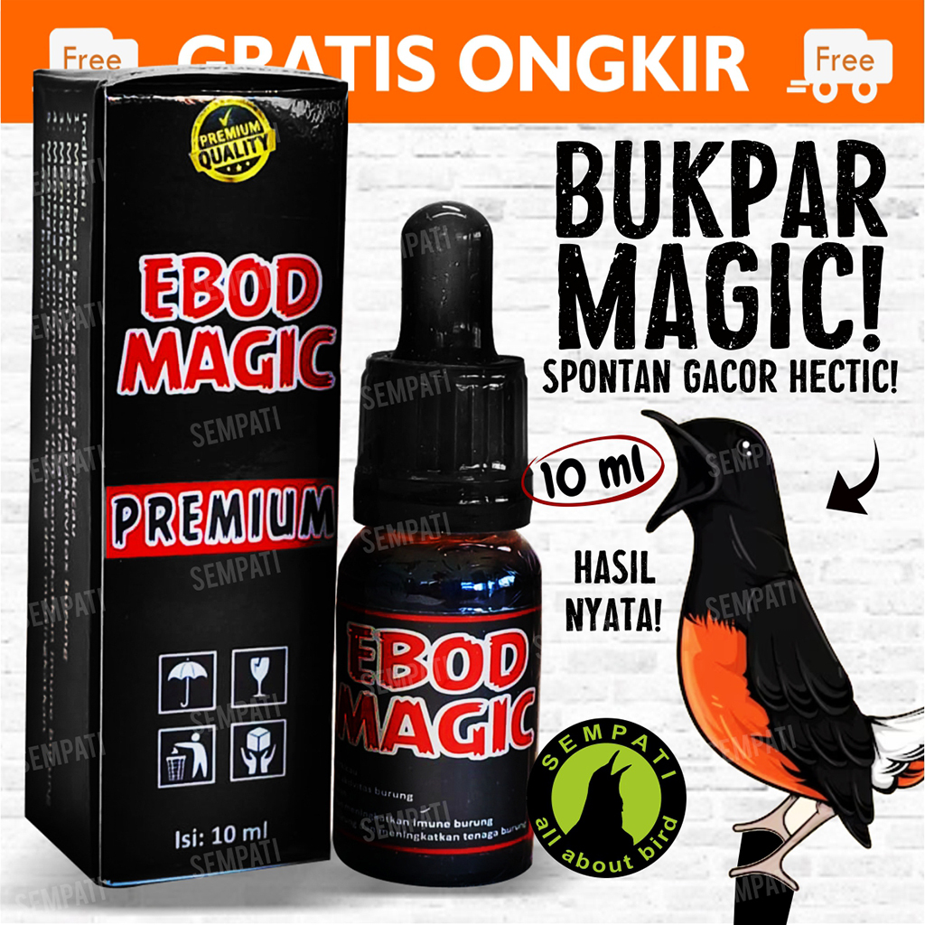Jual Ebod Magic Premium Vitamin Penggacor Burung Murai Kacer Kenari Lovebird Cucak Ciblek Obat ...