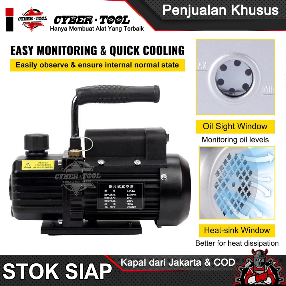 Jual Vacuum Pump AC Air Cond Single Stage Vacum Pump 2Pa Vacum ...