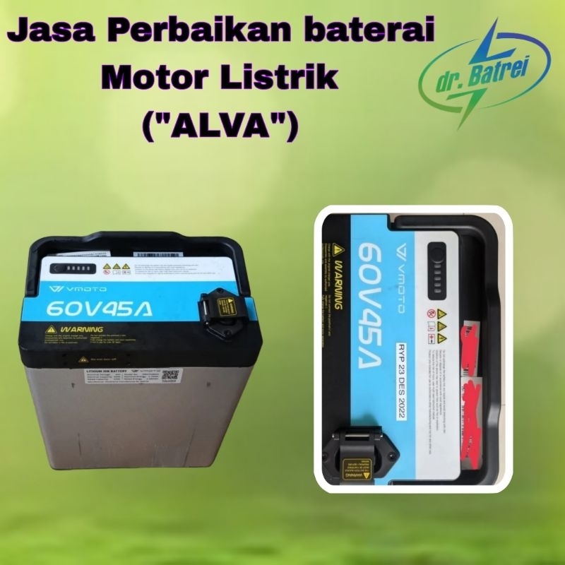 Jual motor listrik ALVA baterai pack lithium ion/lifepo4 Check service ...