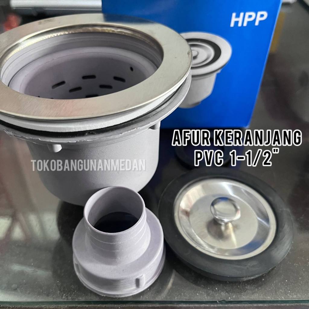Jual Afur keranjang PVC HPP abu / Saringan bak cuci piring wastafel ...