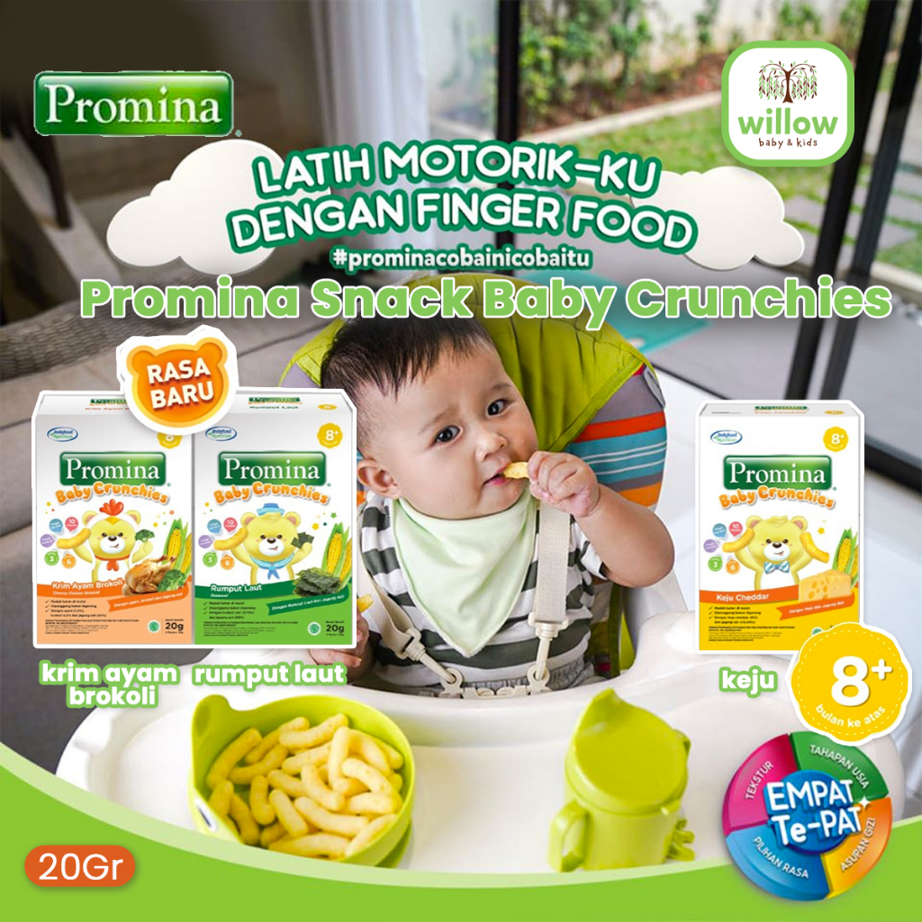 Jual Camilan Bayi - Promina Snack Baby Crunchies 20Gr | Shopee Indonesia