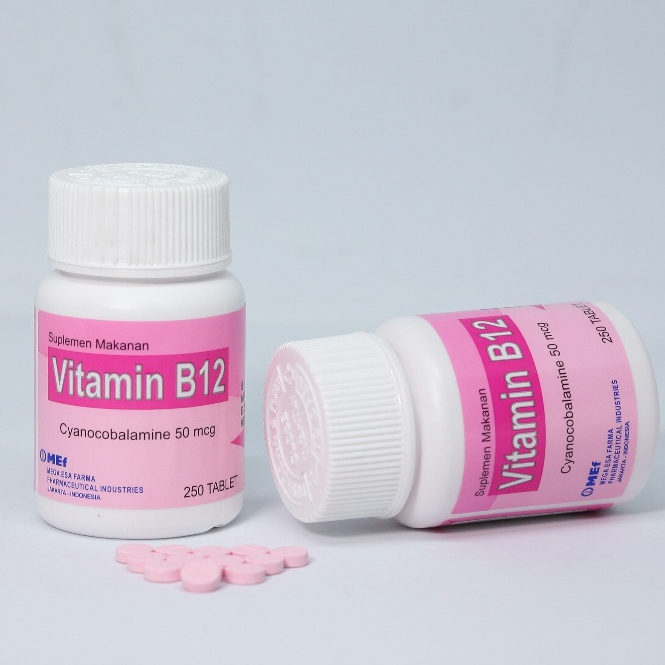 Jual Vitamin B12 Cyanocobalamine Tablet Suplemen Kesehatan (250 Tablet) | Shopee Indonesia