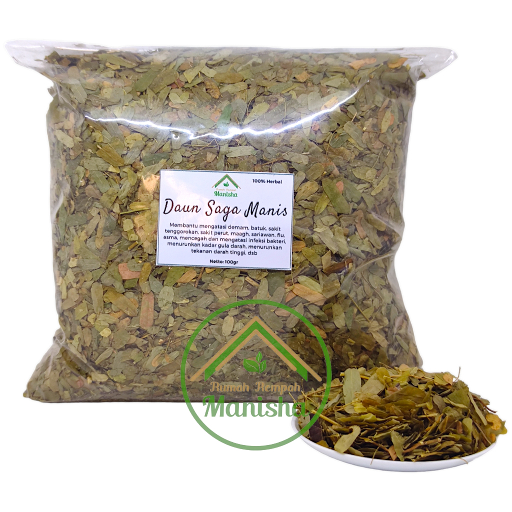 Jual Daun Saga Manis Kering 100gram | Shopee Indonesia