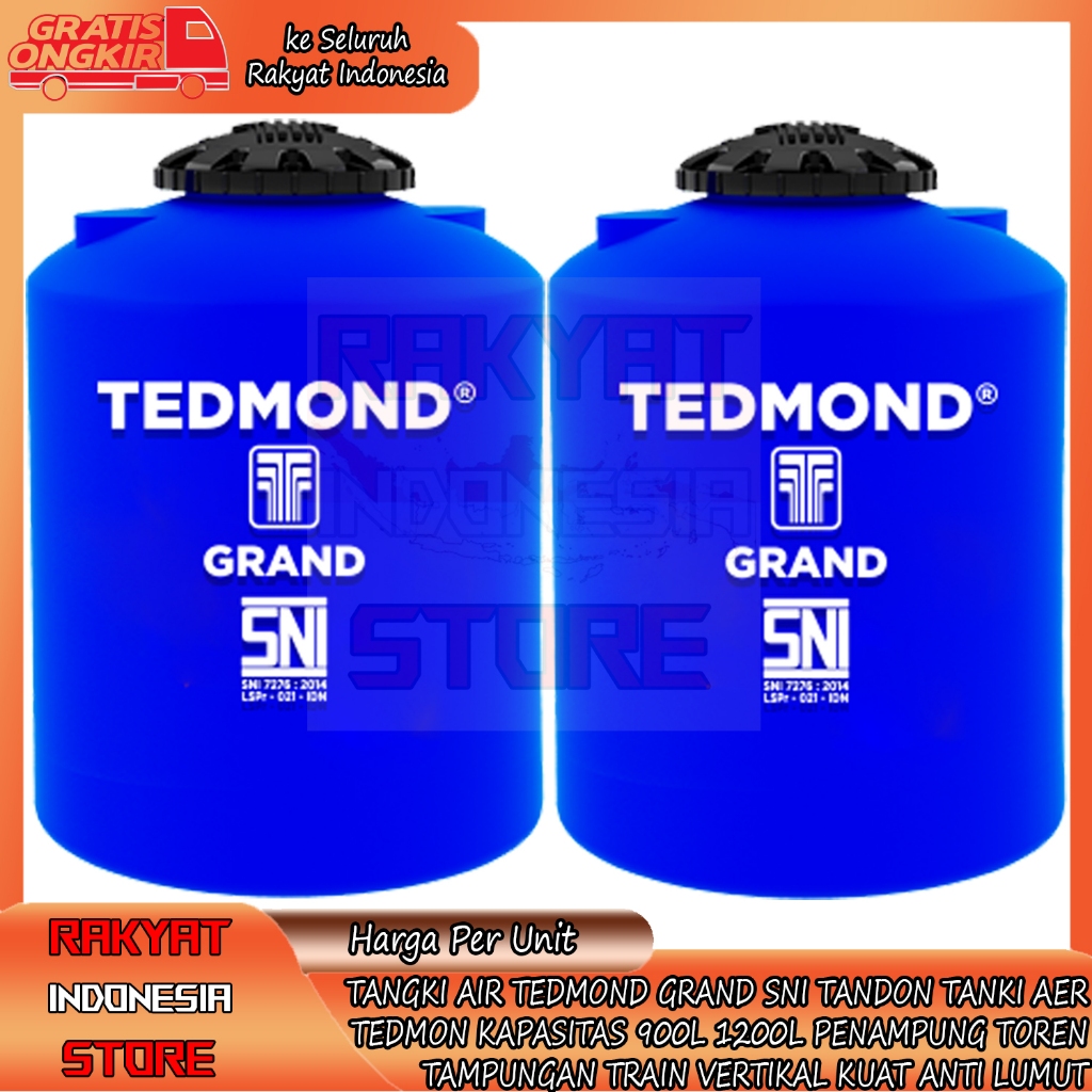 Jual TANDON TEDMOND GRAND SNI TORN TANGKI AIR TANKI AER TEDMON ...