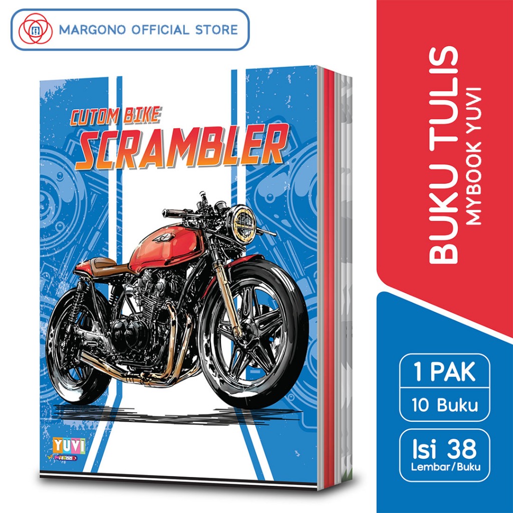 Jual My Book Yuvi Buku Tulis Classic Motor 2 Scrambler 38 Lembar - 10 ...