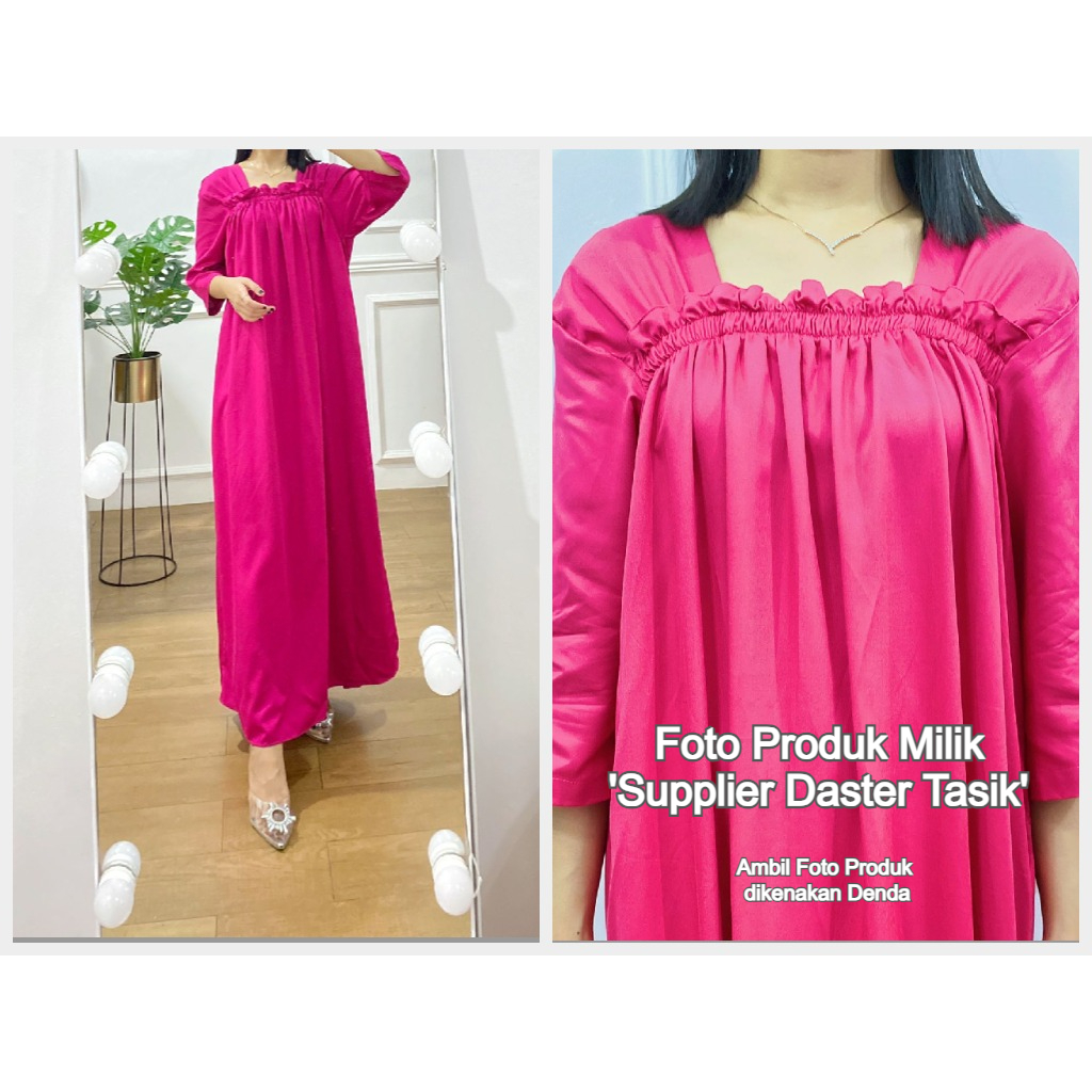 Jual [DASTER PAULA POLOS - Rayon TWILL Rayon Tebal] Daster Gamis Dress ...