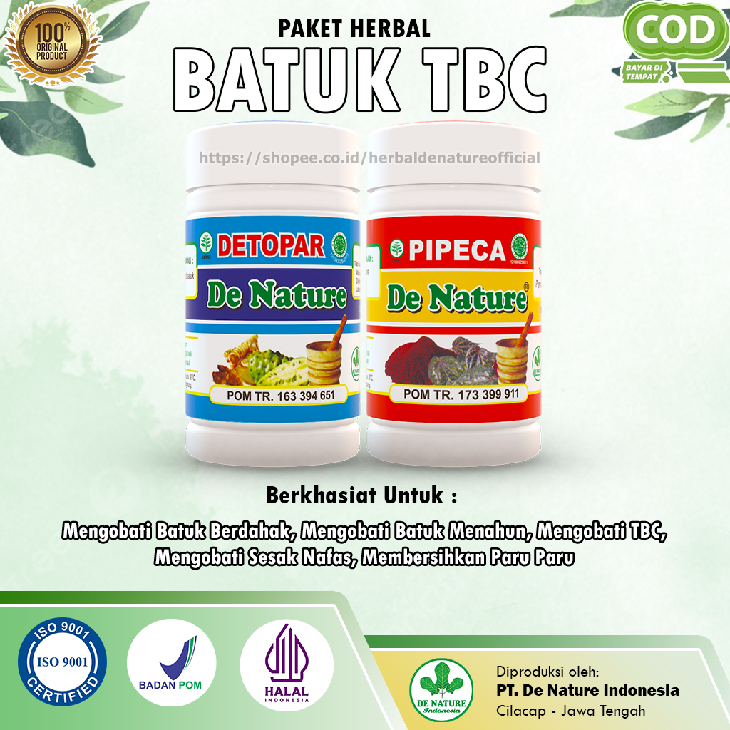 Jual Obat Herbal Batuk TBC Kronis Bronchitis Batuk Menahun Detopar ...