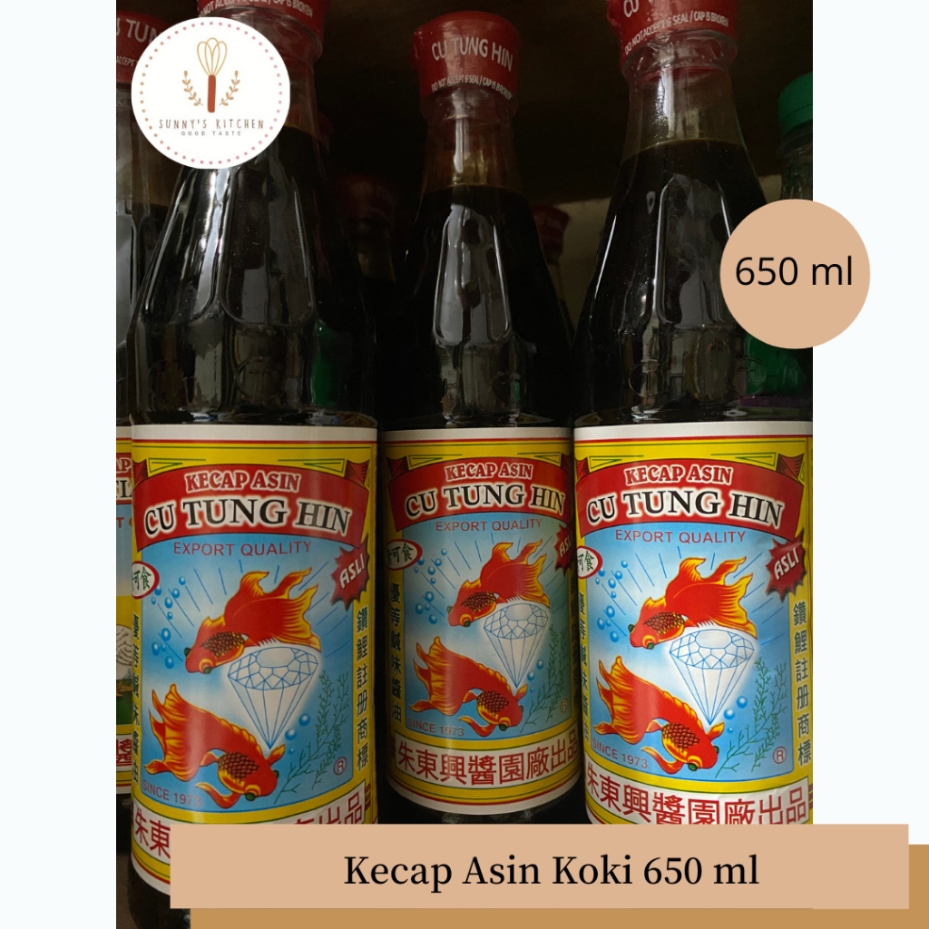 Jual Kecap Asin Cap Ikan Koki / Cu Tung Hin 650 ml Botol Plastik ...