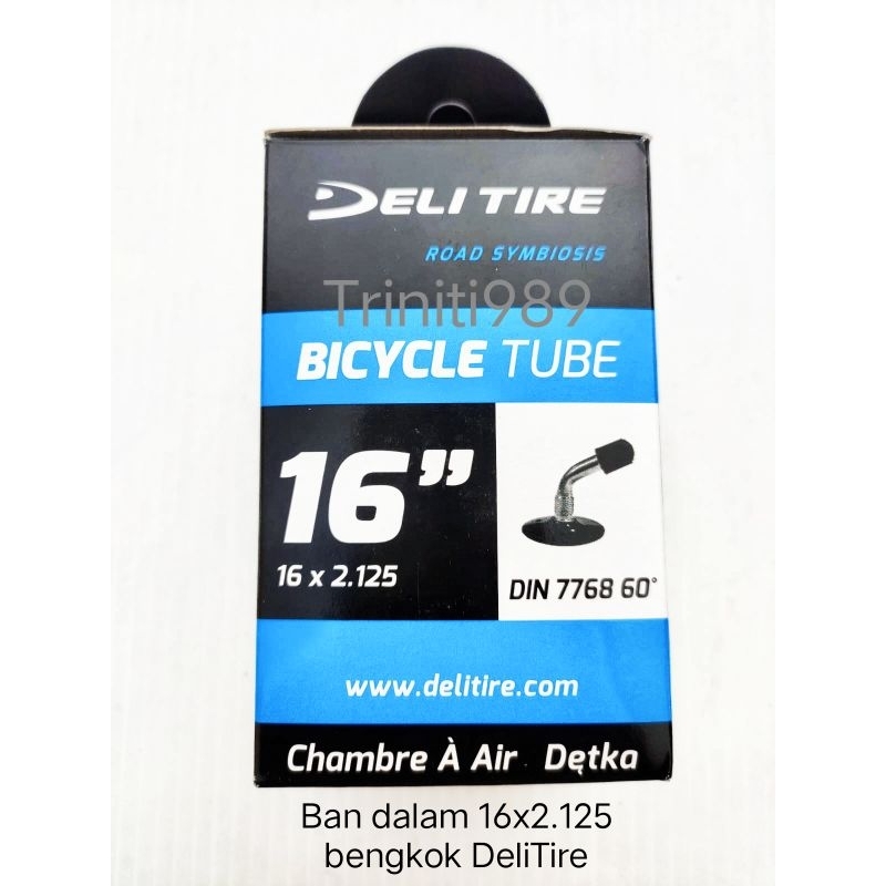 Jual Ban dalam sepeda listrik 16 x 2.125 bengkok Deli Tire | Shopee Indonesia