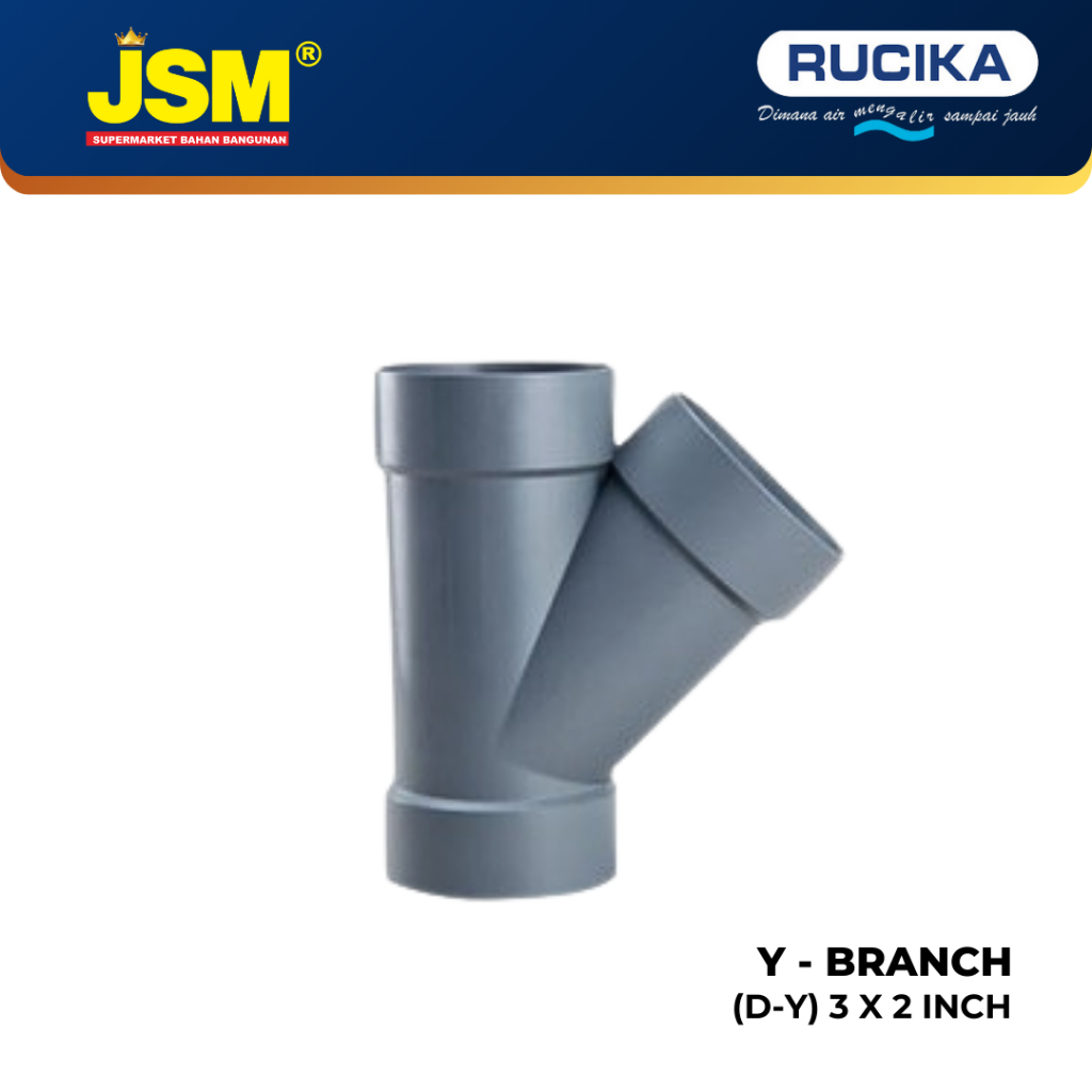Jual RUCIKA Y BRANCH 3 X 2 INCH (D) - JSM Supermarket Bahan Bangunan | Shopee Indonesia