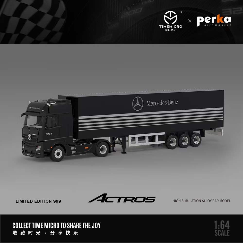 Jual TimeMicro Time Micro 1:64 Mercedes-Benz Actros Container Truck ...